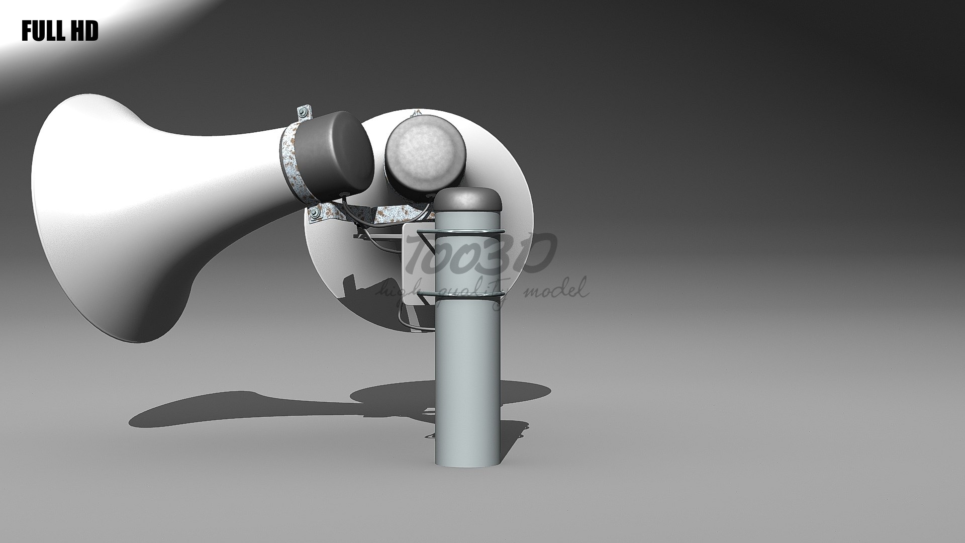 Double Megaphone 3d Model