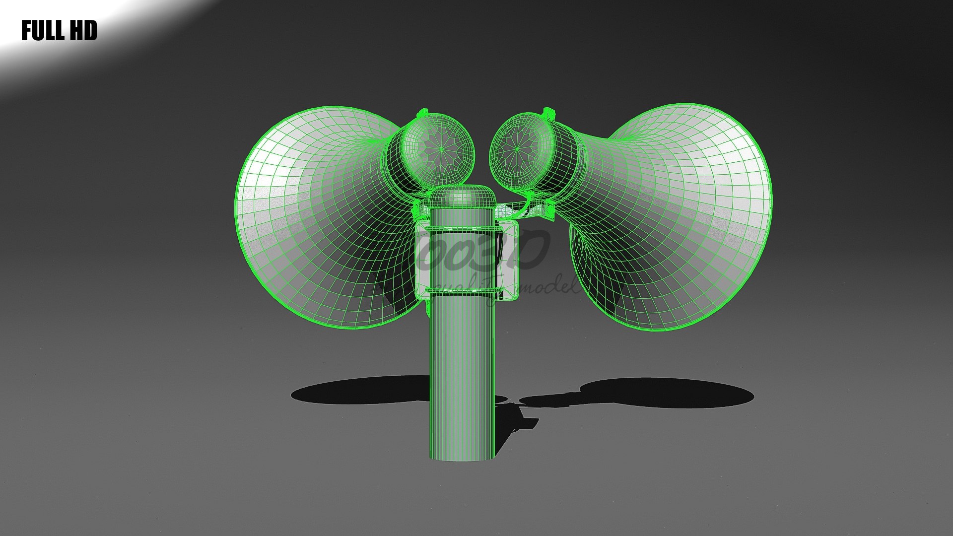 Double Megaphone 3d Model