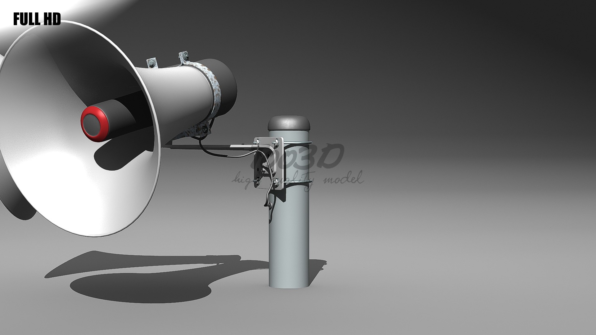 Double Megaphone 3d Model