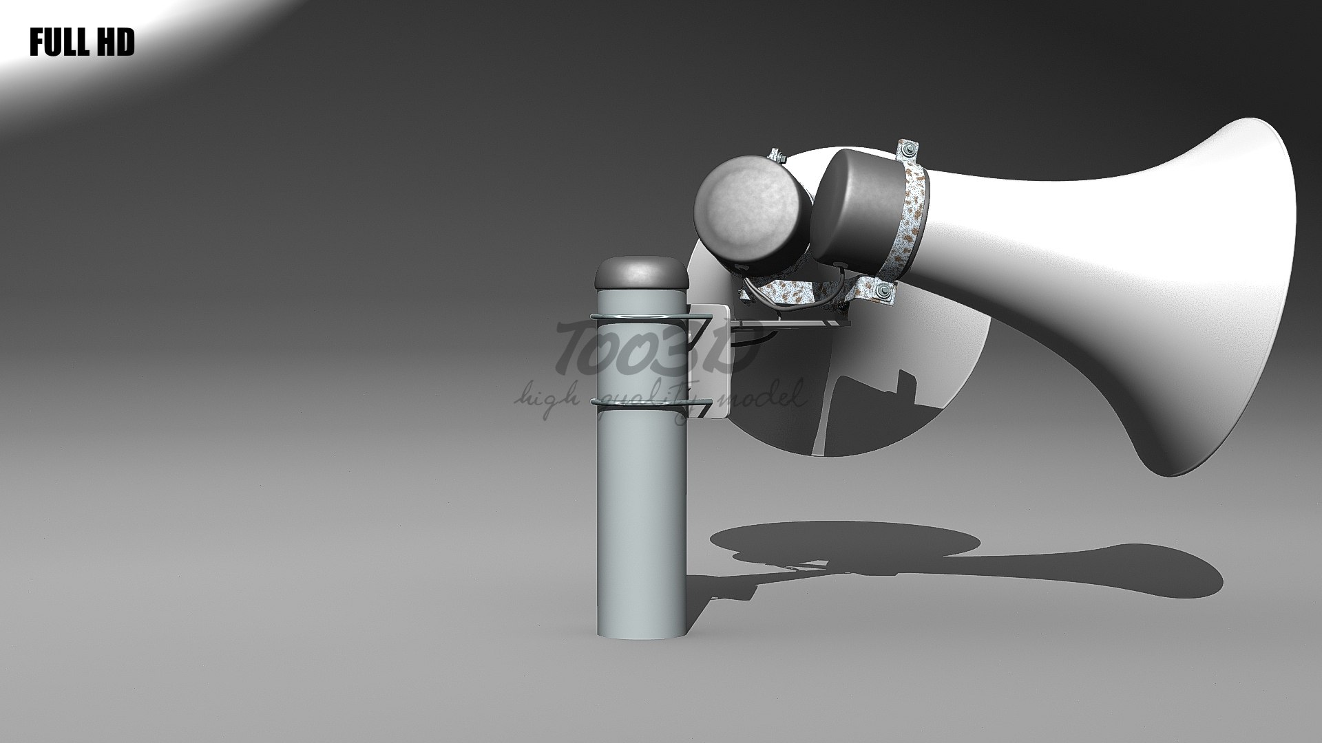 Double Megaphone 3d Model