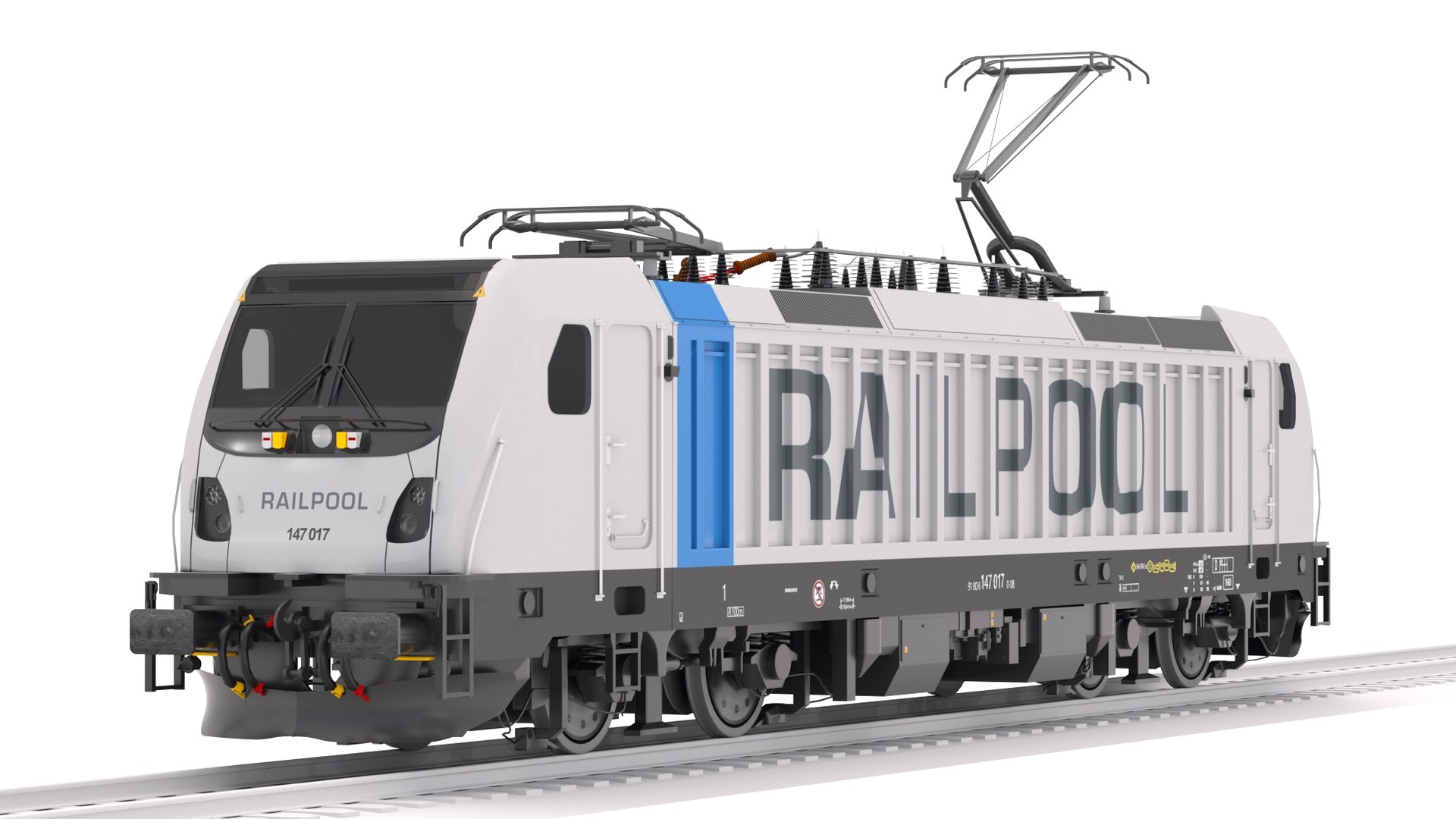 Bombardier TRAXX AC3 Railpool Locomotive 3D - TurboSquid 2039710