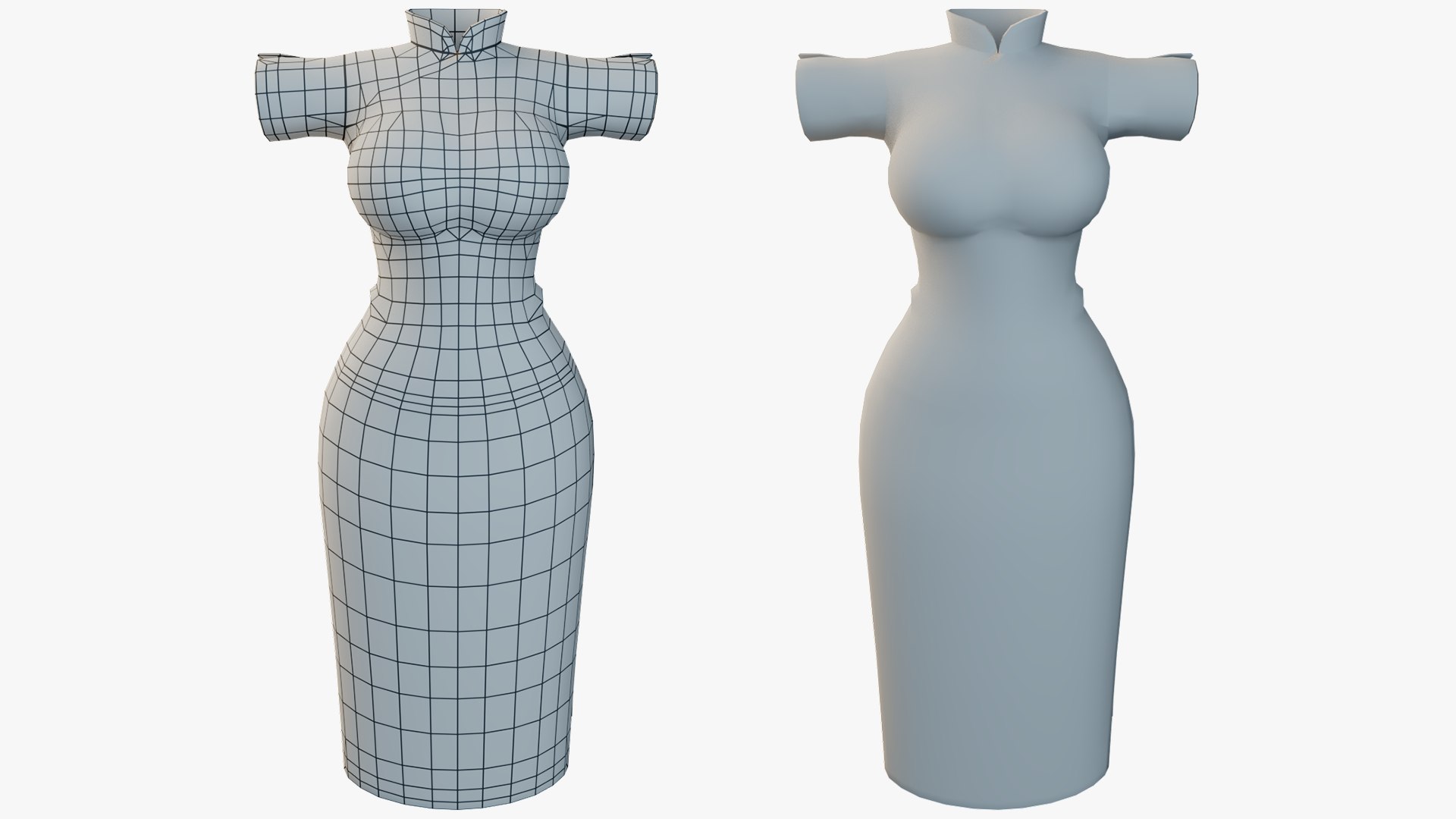 Indian Girl Dress Base Mesh 3D - TurboSquid 2153337