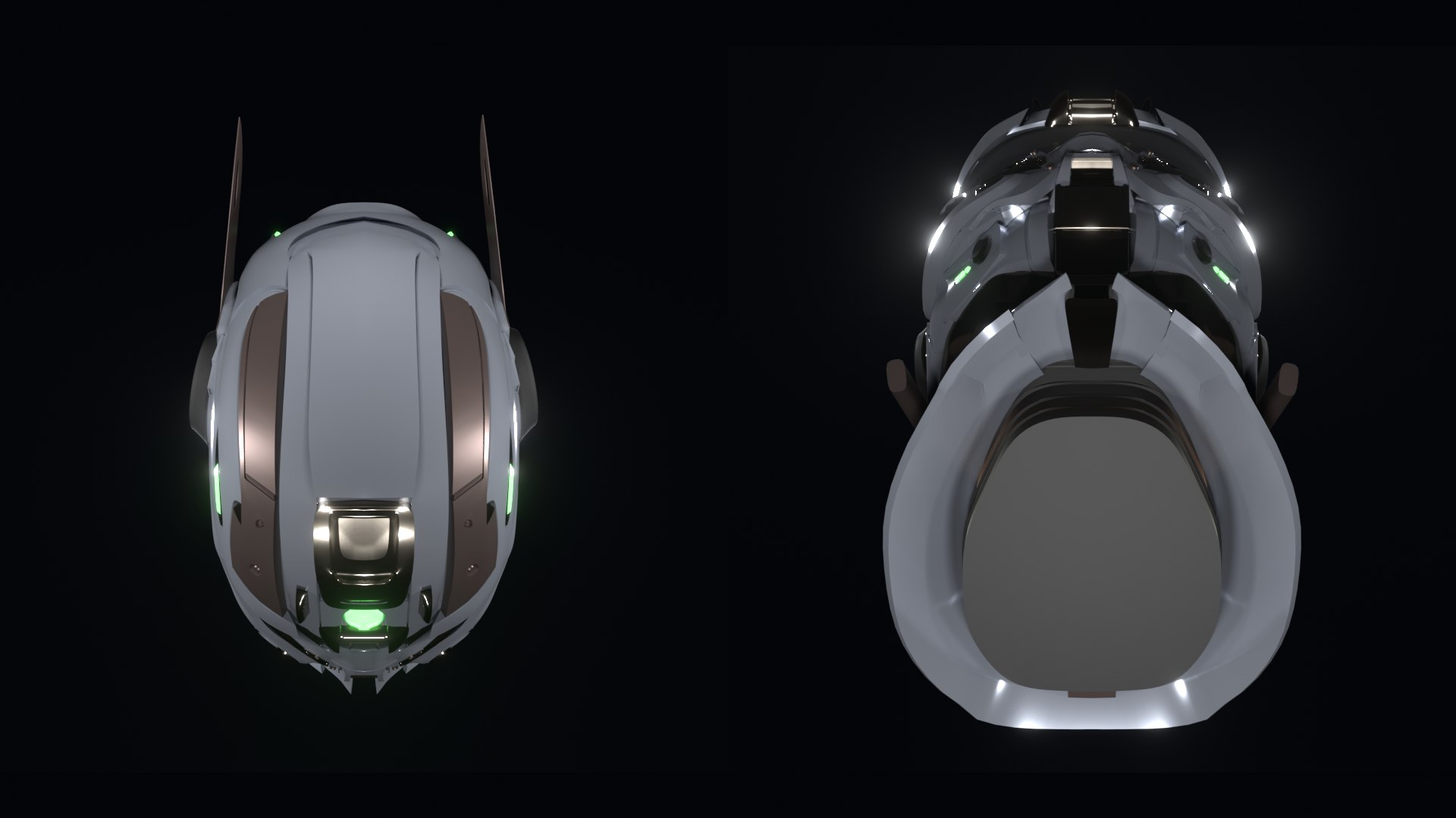 Robot Cyborg Head Kitbash - 2 3D Model - TurboSquid 2283410