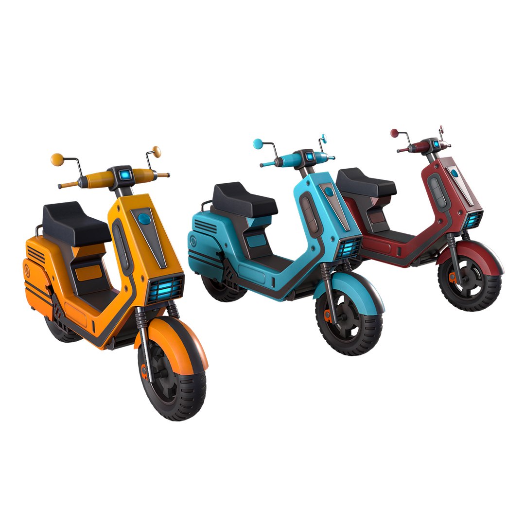 Scooter 3D Model - TurboSquid 2233148