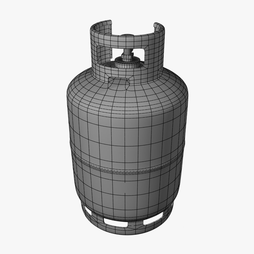 Gas cylinder 3D model - TurboSquid 1298469