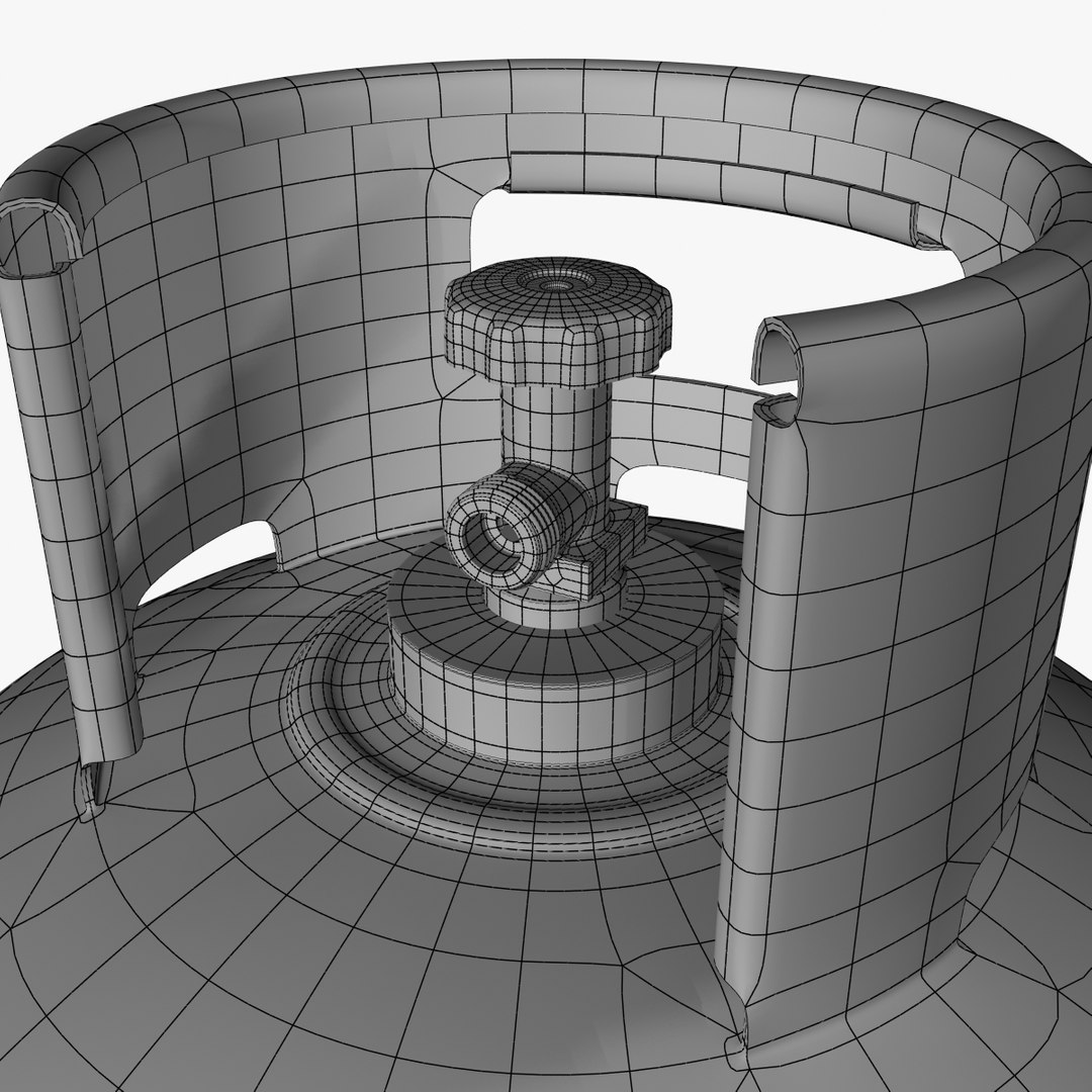 Gas cylinder 3D model - TurboSquid 1298469