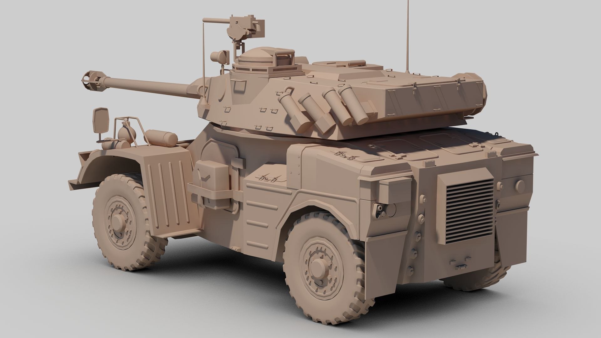 South African Eland 90 3d Model