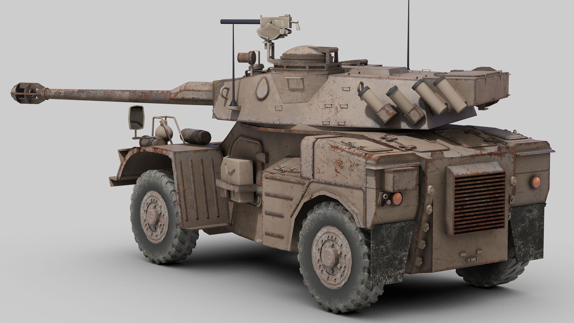 South African Eland 90 3d Model