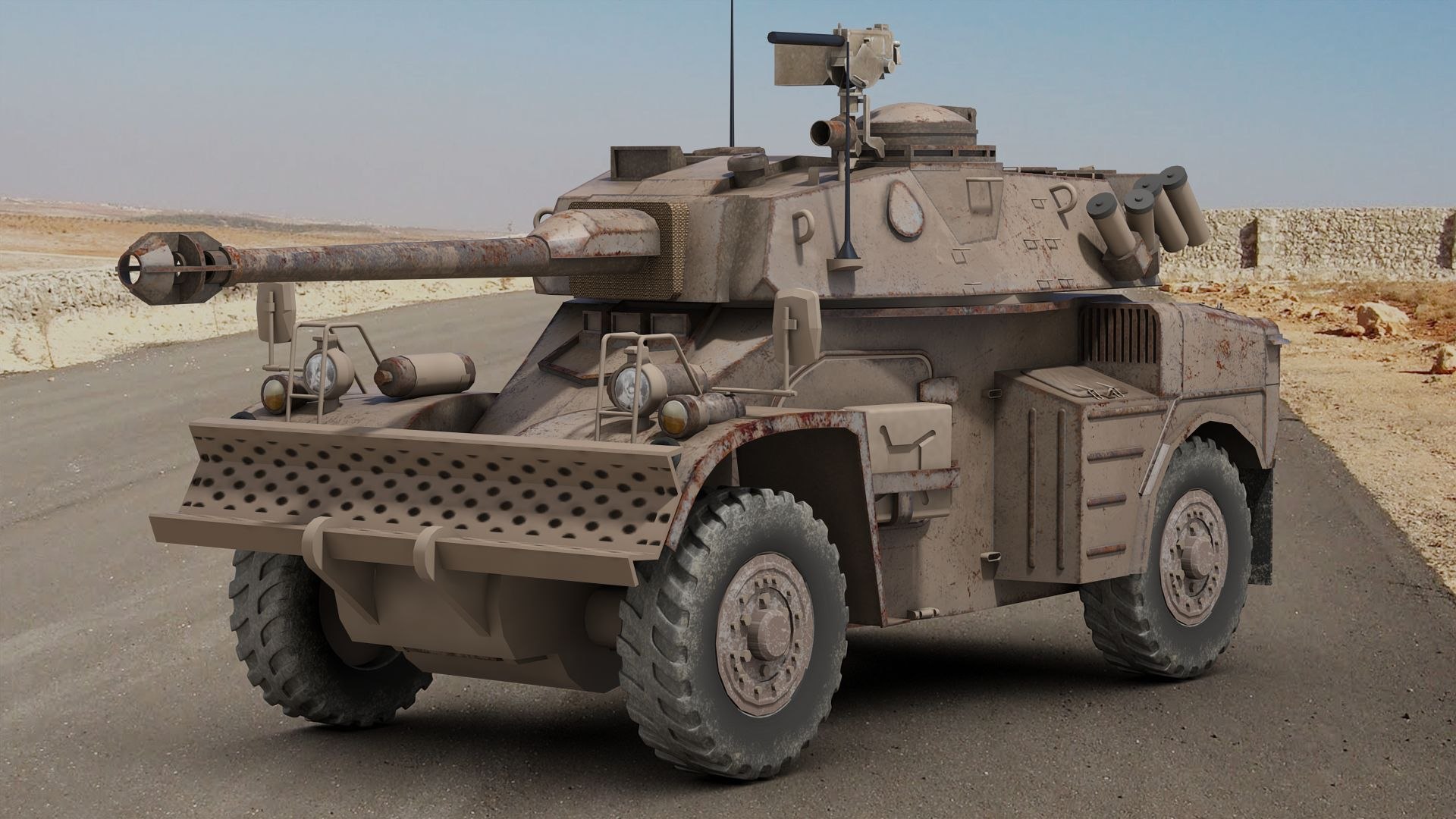 South African Eland 90 3d Model