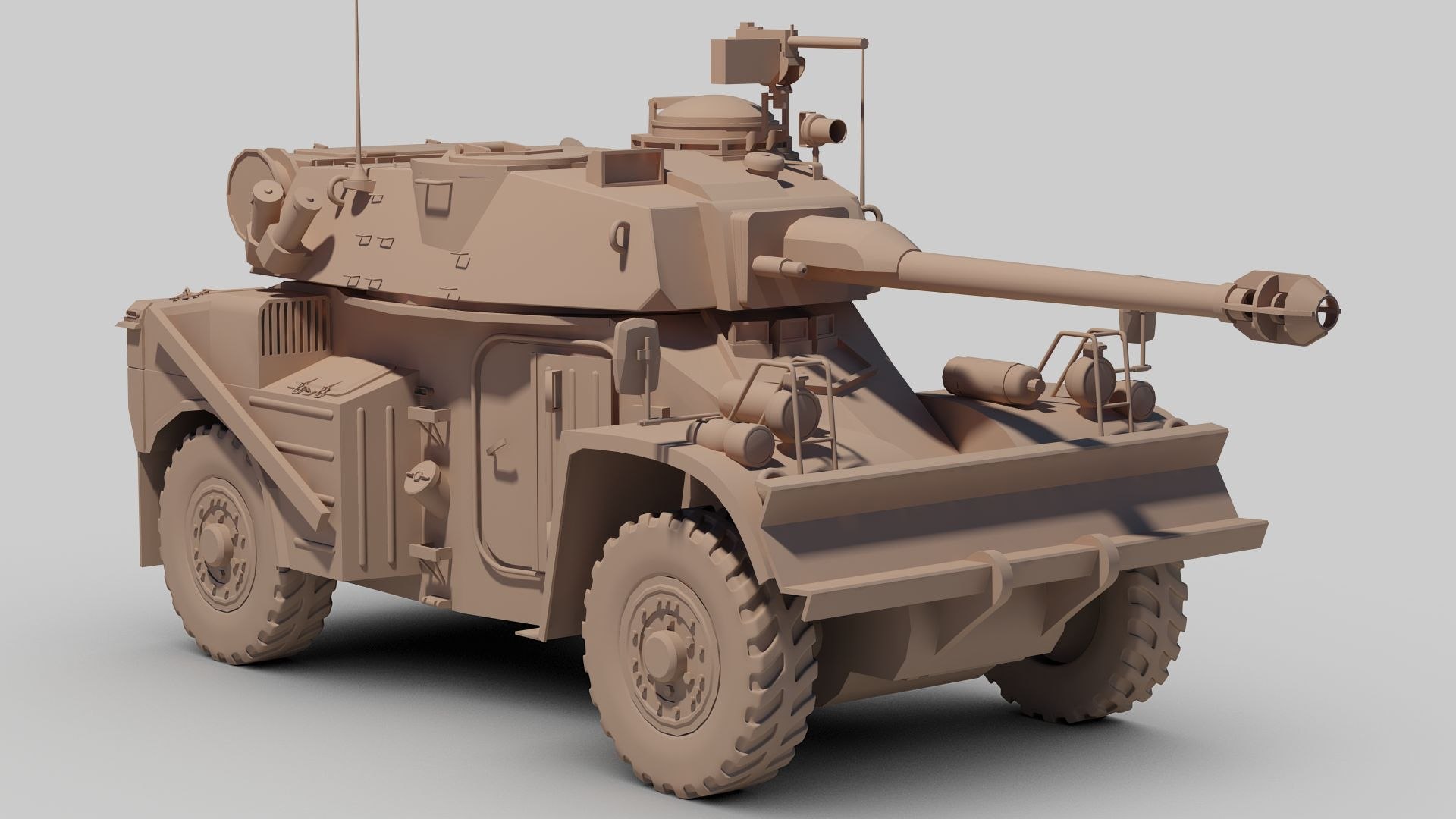 South African Eland 90 3d Model