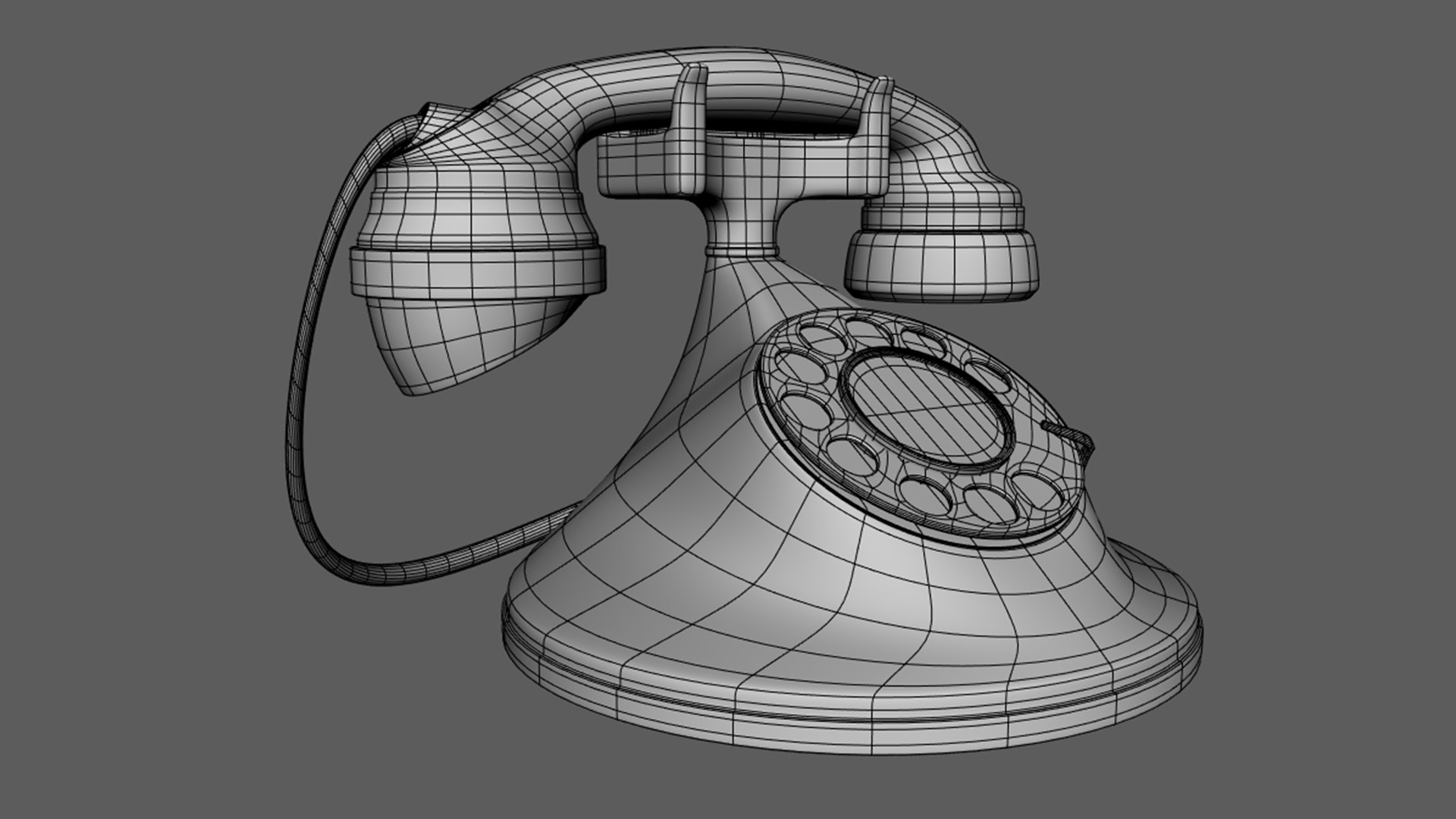 3D Retro Telephone 0001 model - TurboSquid 1766859