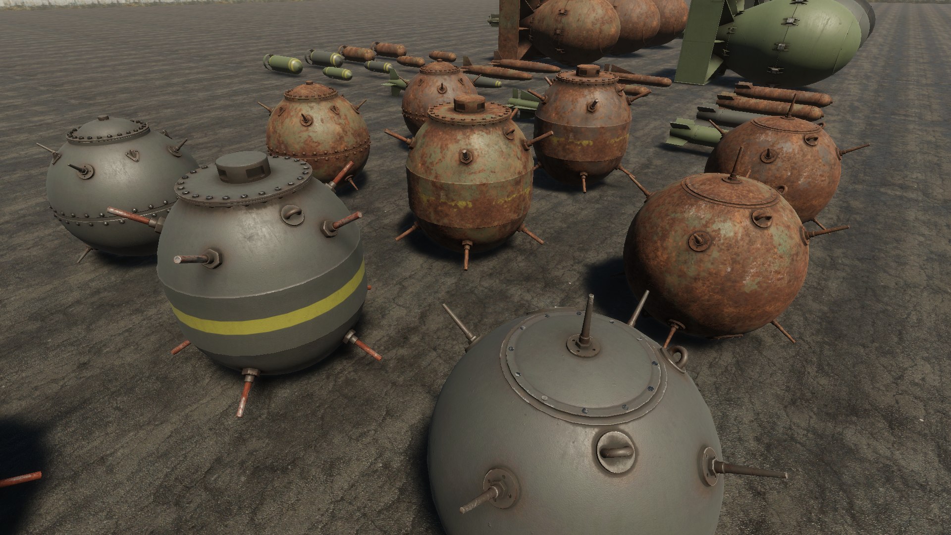 Bombs Collection HQ 3D Model - TurboSquid 2086053