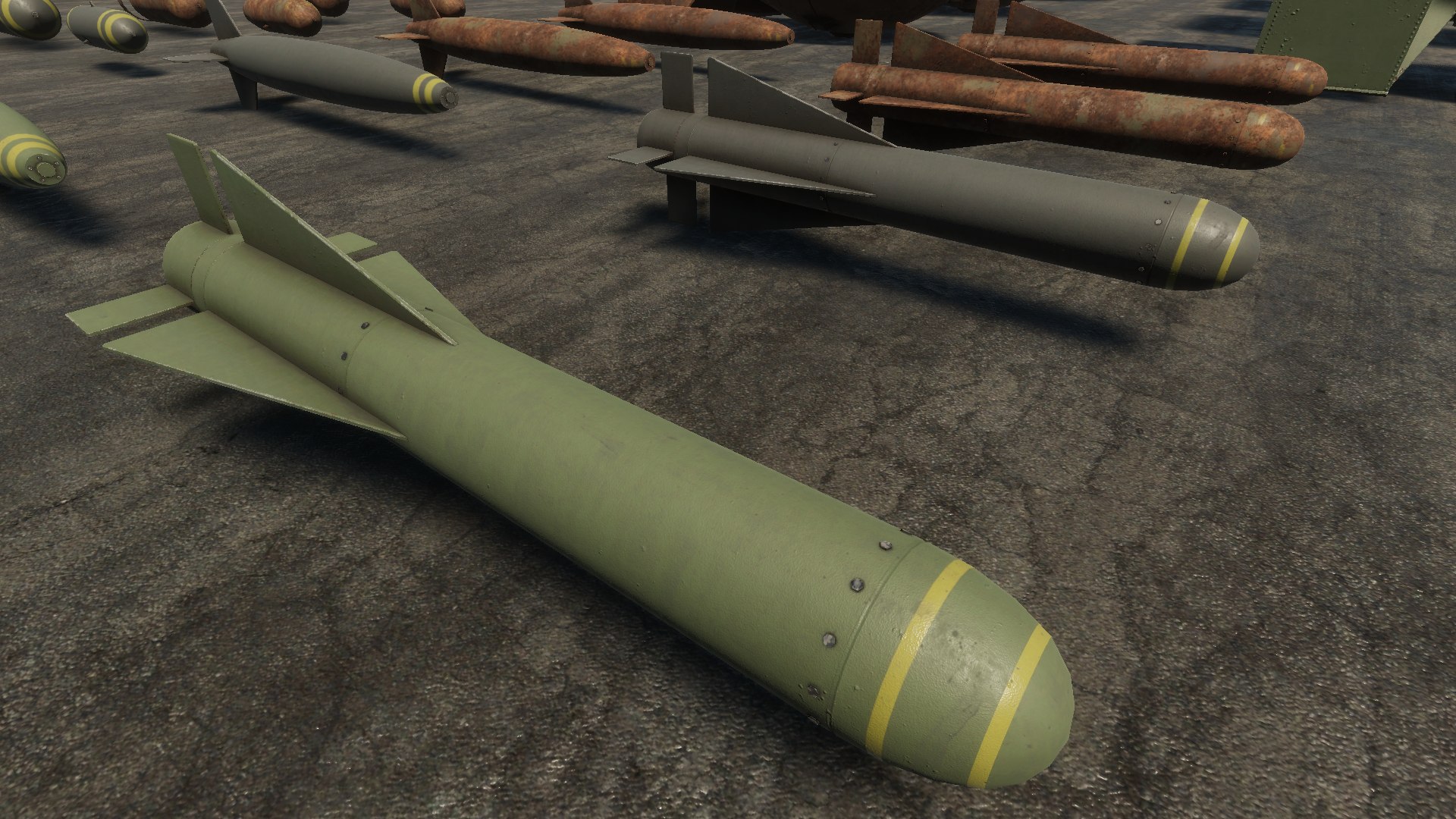 Bombs Collection HQ 3D Model - TurboSquid 2086053