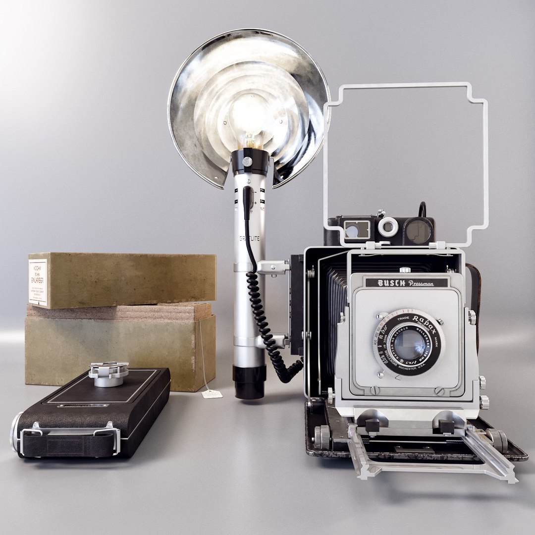 Camera Busch Pressman D 3D Model - TurboSquid 1320384