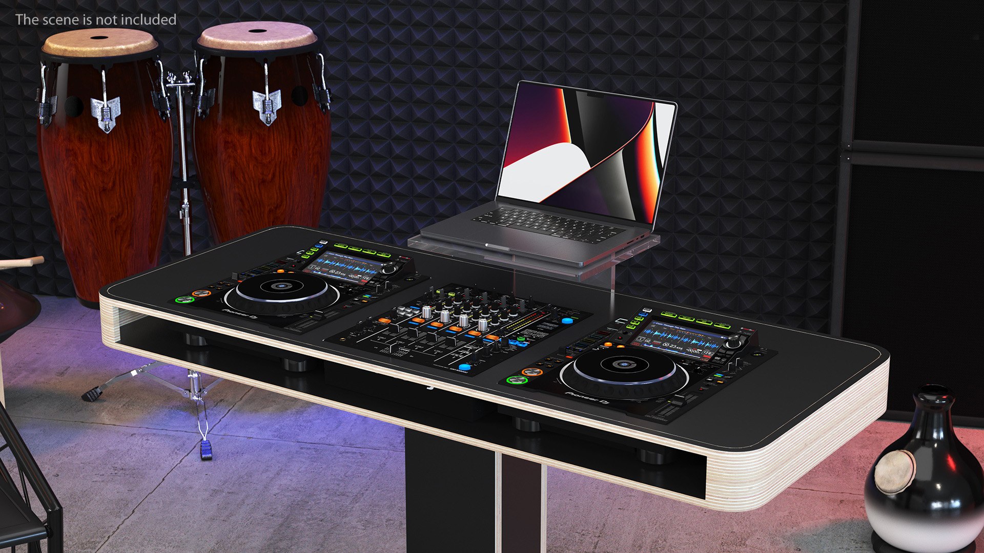 3D DJ Booth Black - TurboSquid 2220172