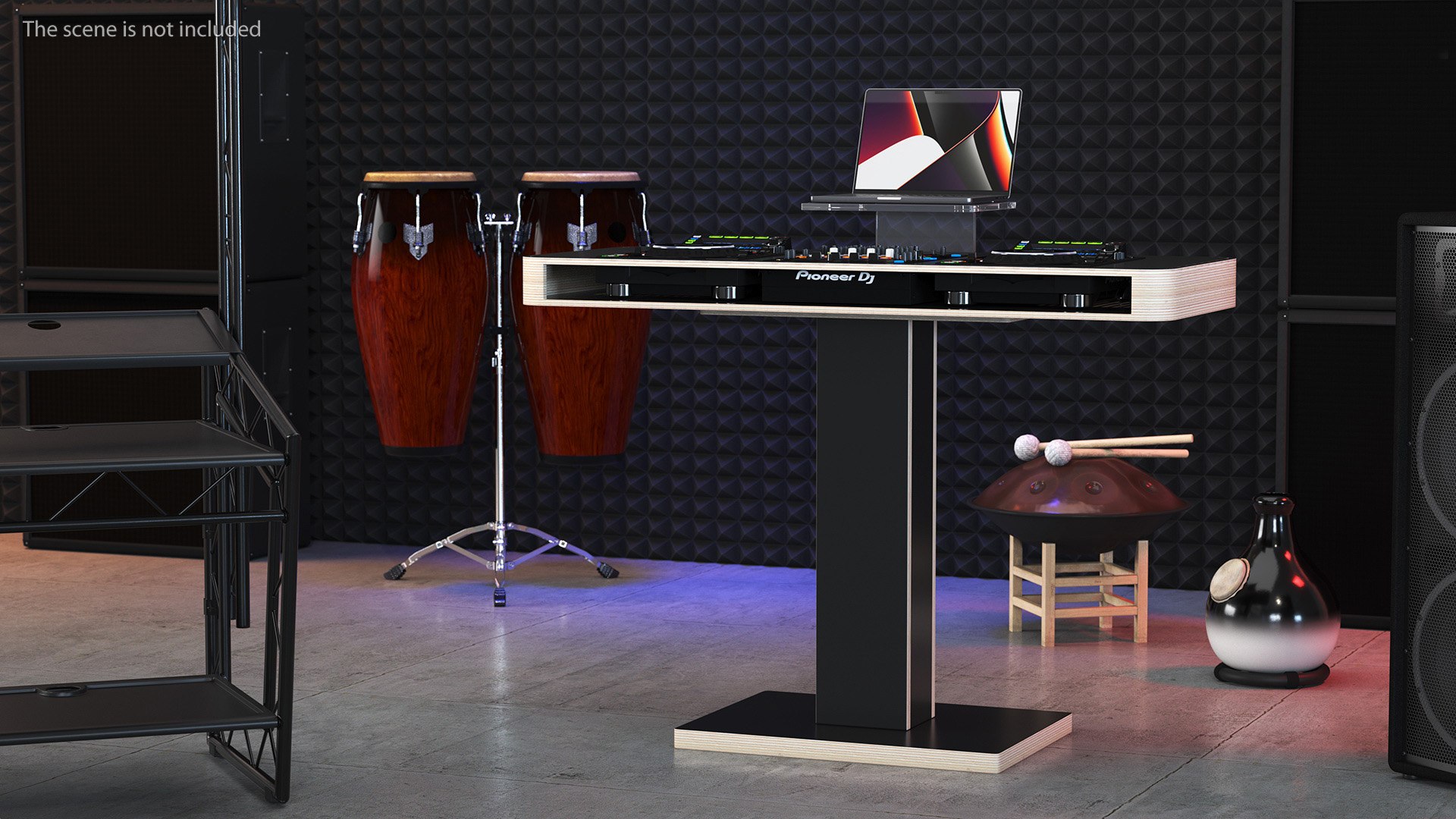 3D DJ Booth Black - TurboSquid 2220172