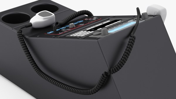 3D police car radio control panel model - TurboSquid 1496332