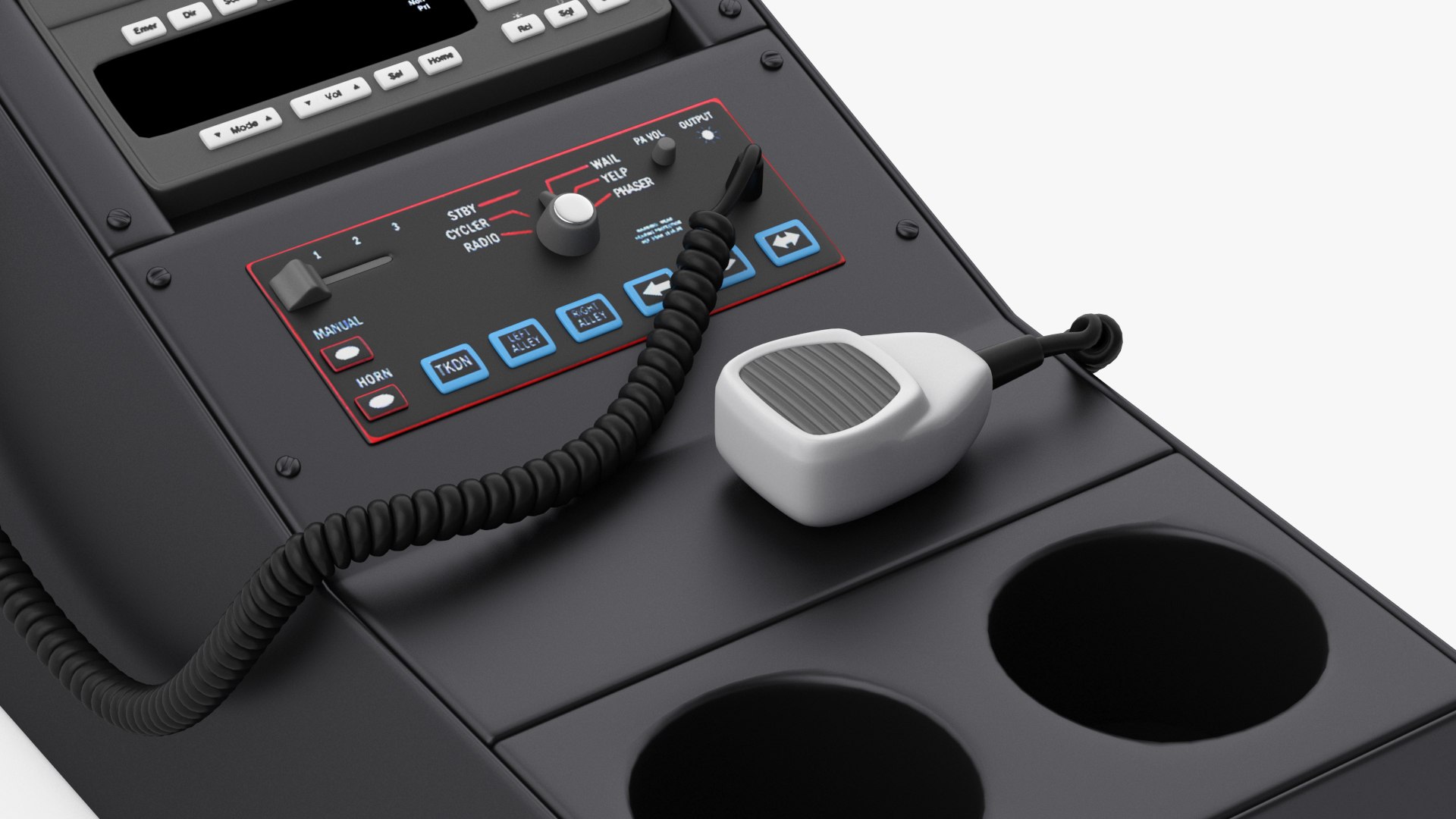 3D Police Car Radio Control Panel Model - TurboSquid 1496332