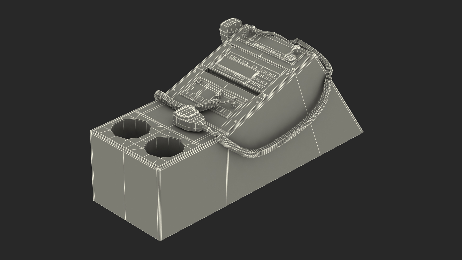 3D Police Car Radio Control Panel Model - TurboSquid 1496332