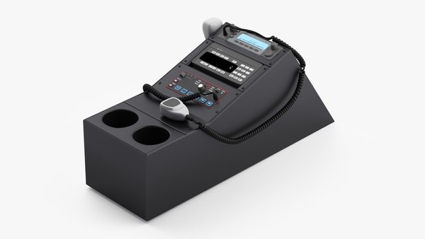3D police car radio control panel model - TurboSquid 1496332