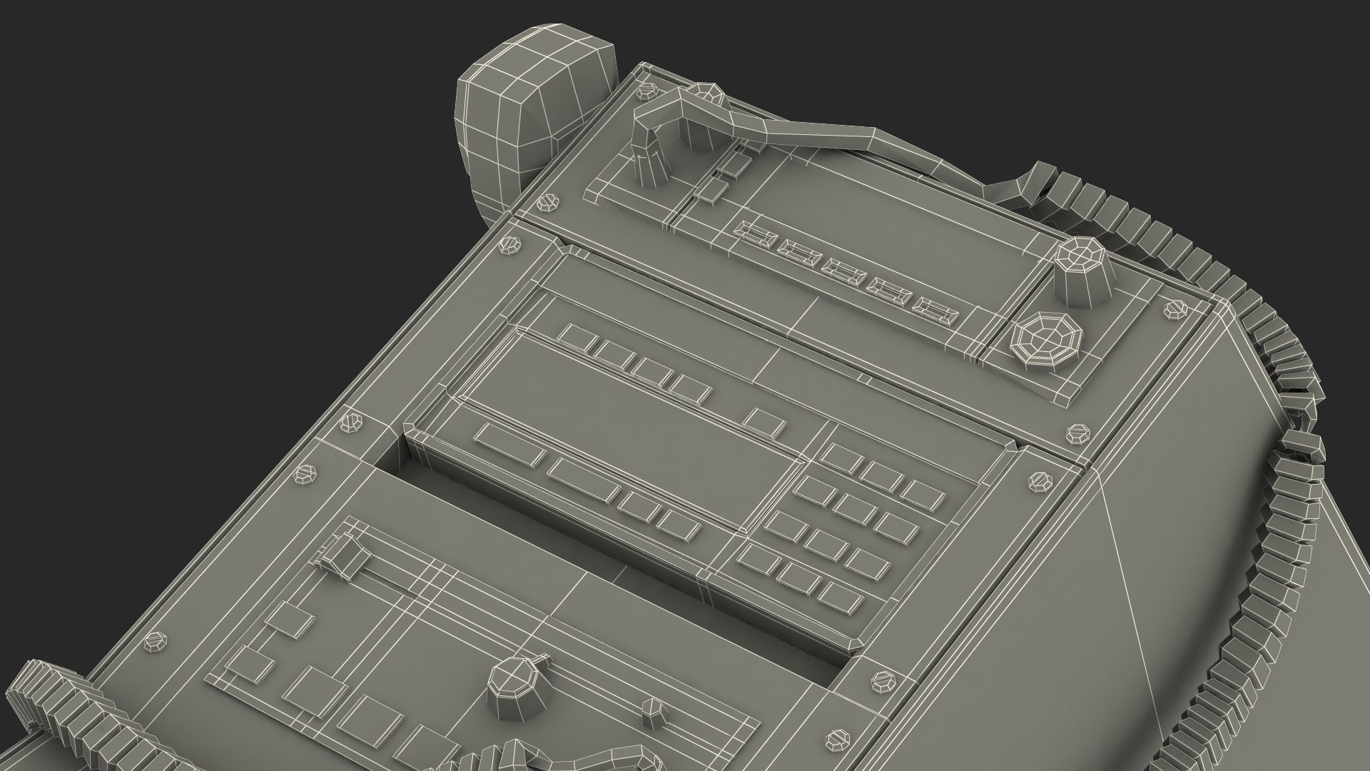 3D police car radio control panel model - TurboSquid 1496332