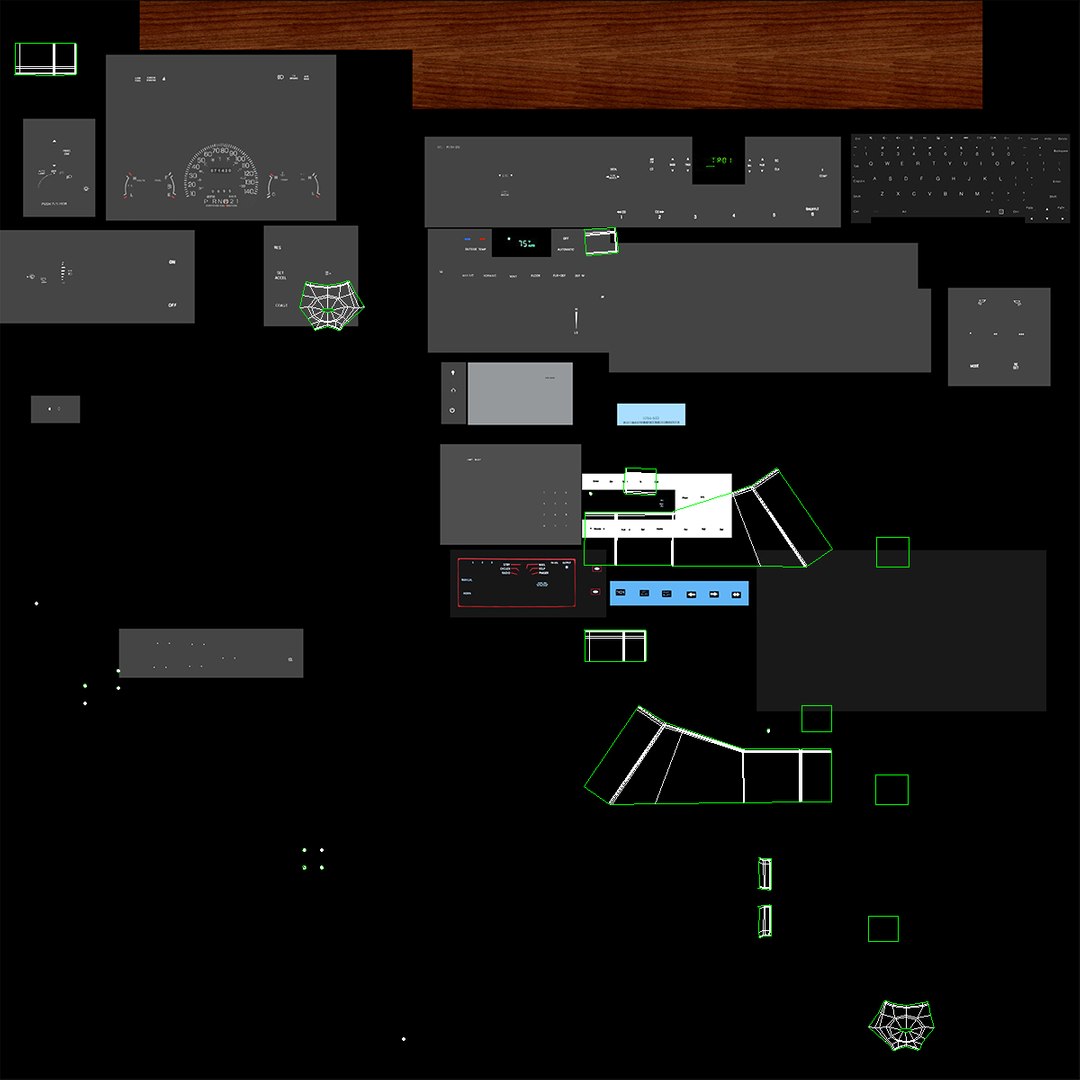 3D police car radio control panel model - TurboSquid 1496332