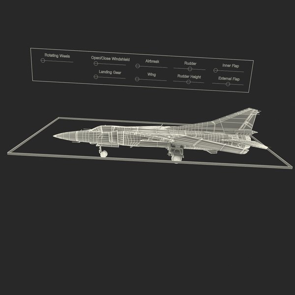 3d model fighter aircraft mig-23 rigged