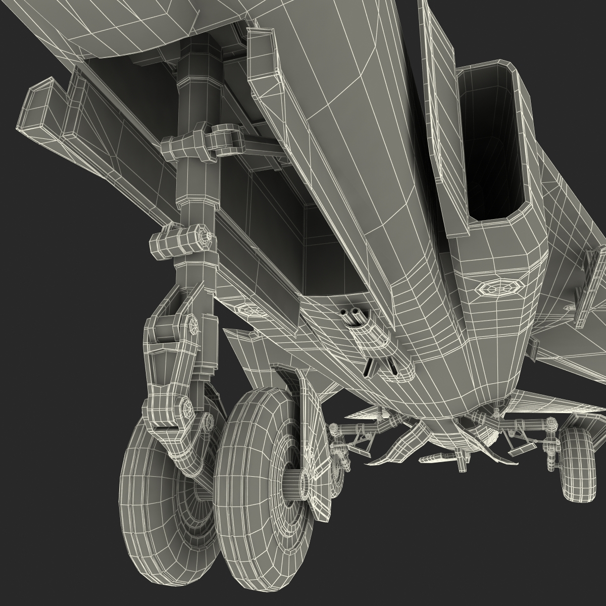 3d model fighter aircraft mig-23 rigged