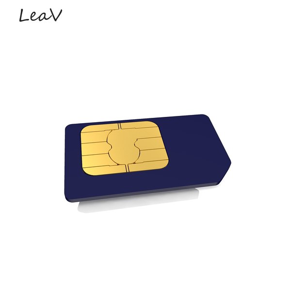 3d sim card model