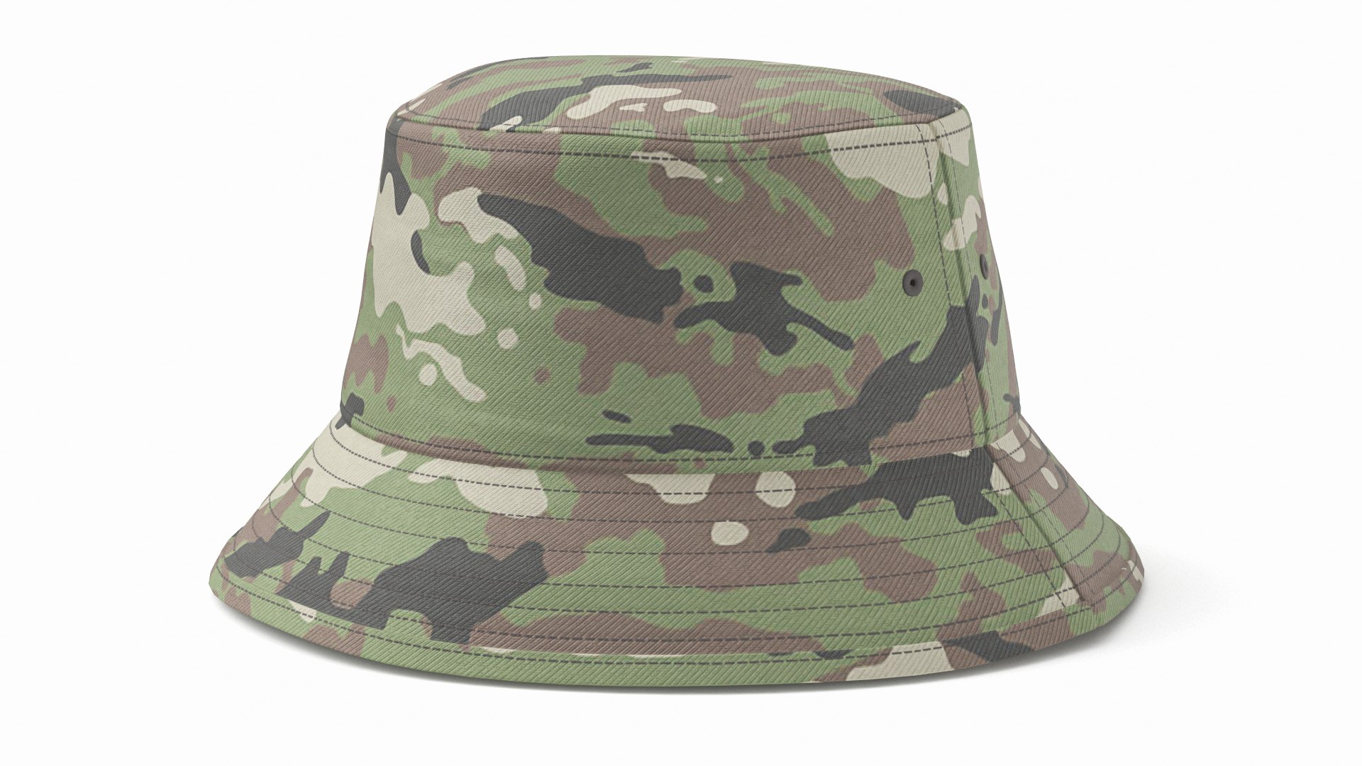 Camouflage Bucket Hat Model - TurboSquid 2306297