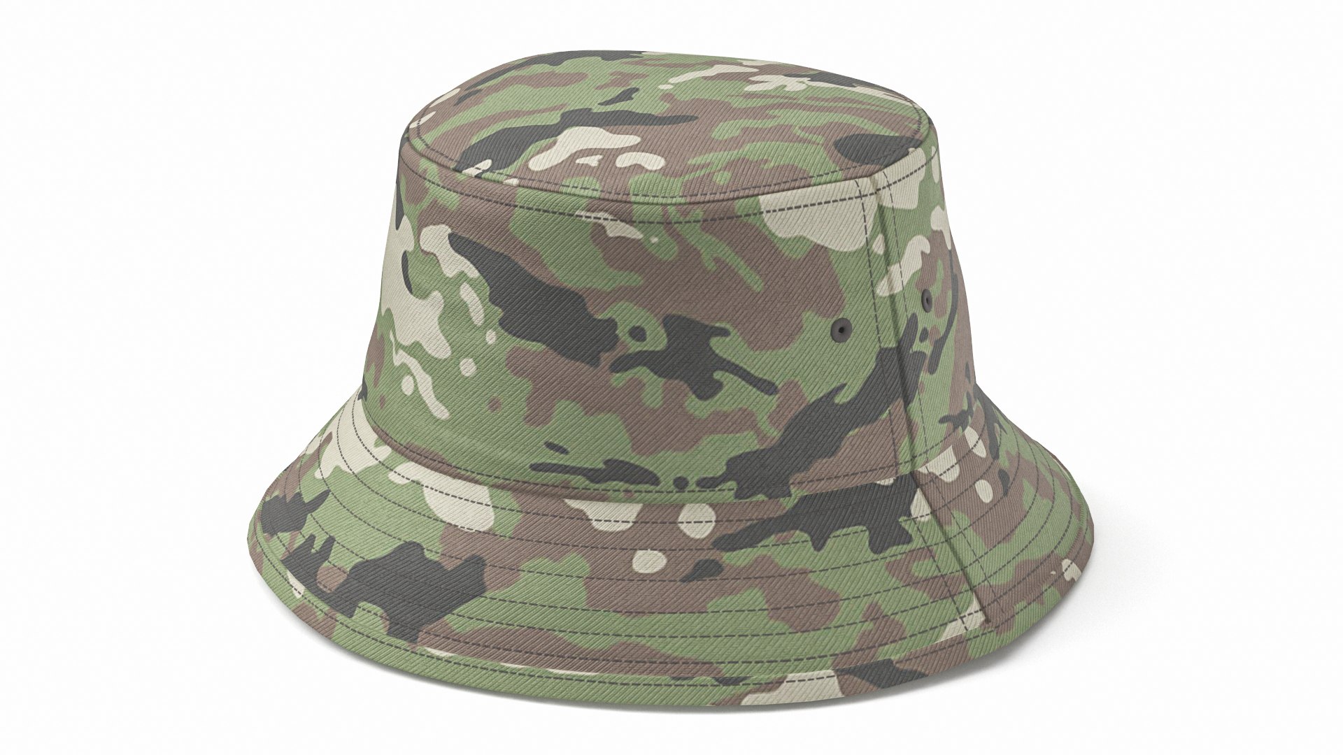 Camouflage Bucket Hat Model - TurboSquid 2306297