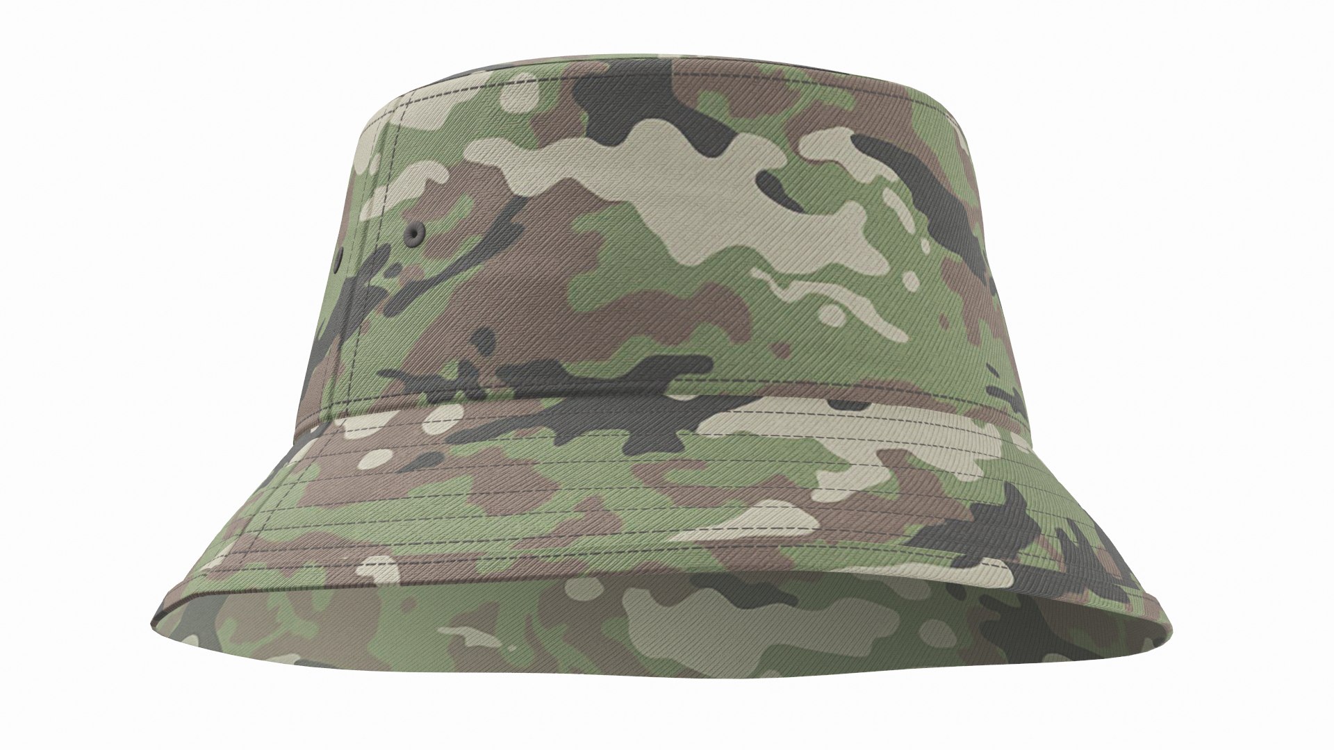Camouflage Bucket Hat Model - TurboSquid 2306297