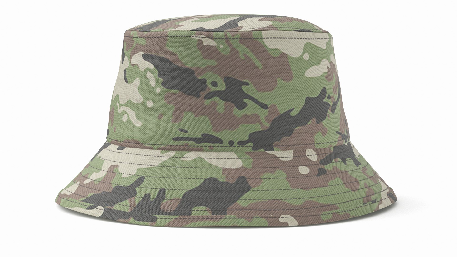 Camouflage Bucket Hat Model - TurboSquid 2306297