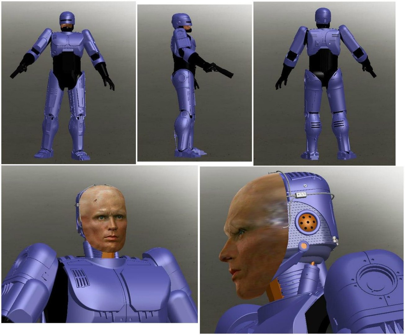 Robocop solidworks stl 3D model - TurboSquid 1296264