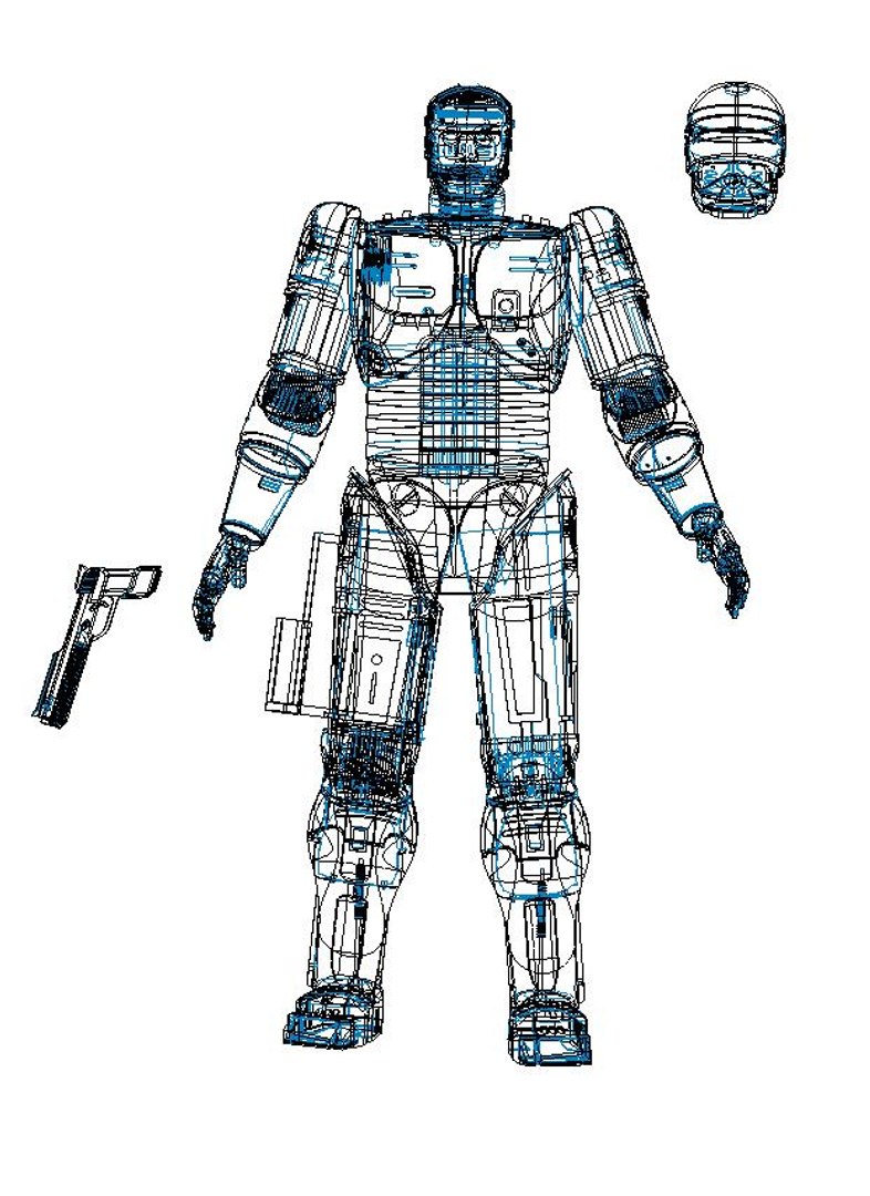Robocop solidworks stl 3D model - TurboSquid 1296264