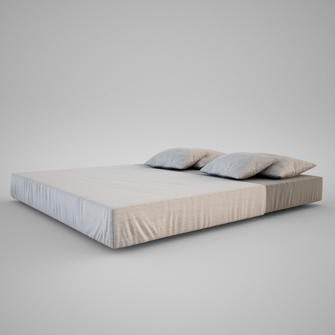 bed set 3d obj