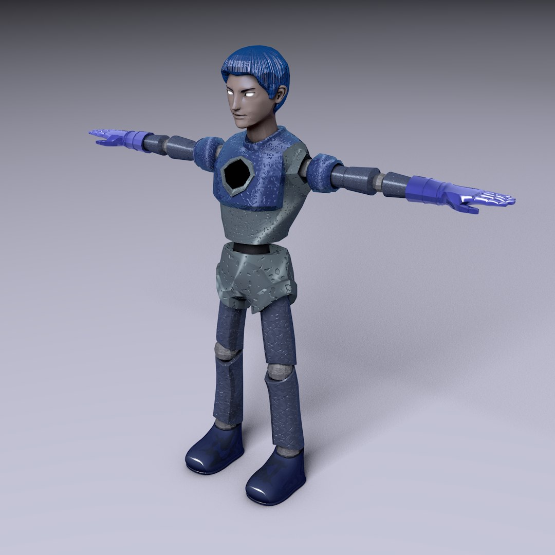 Blue Android 3D Model - TurboSquid 1325742