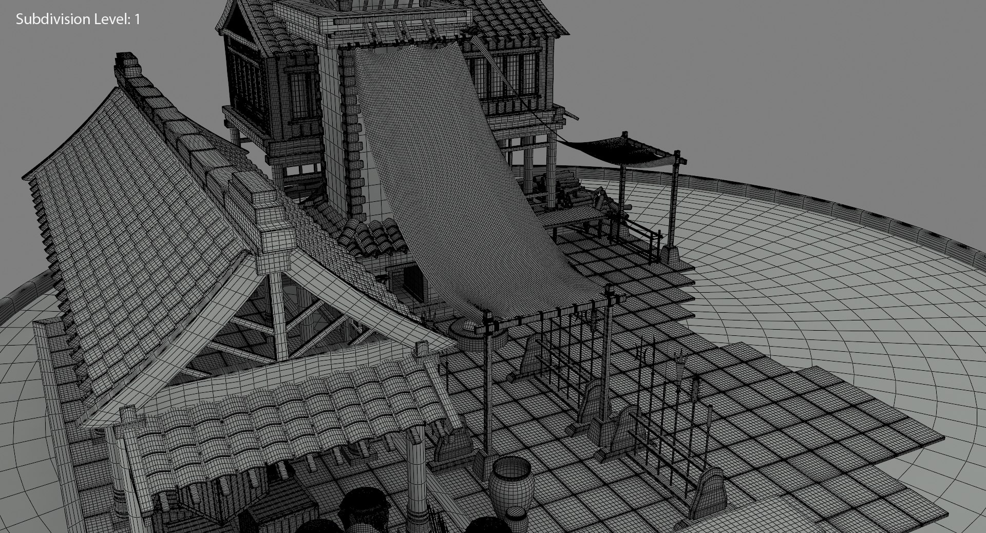 Medieval chinese blacksmith house 3D model - TurboSquid 1199071