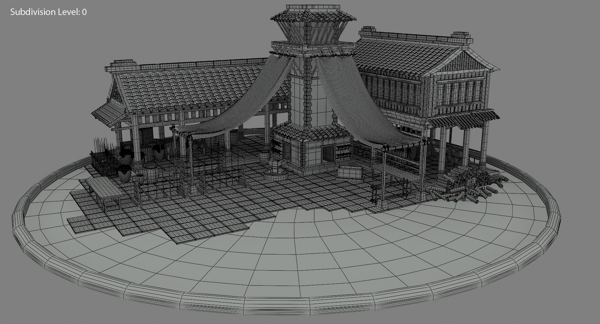 Medieval chinese blacksmith house 3D model - TurboSquid 1199071