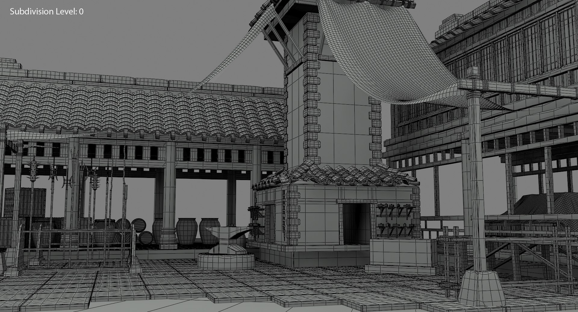 Medieval chinese blacksmith house 3D model - TurboSquid 1199071