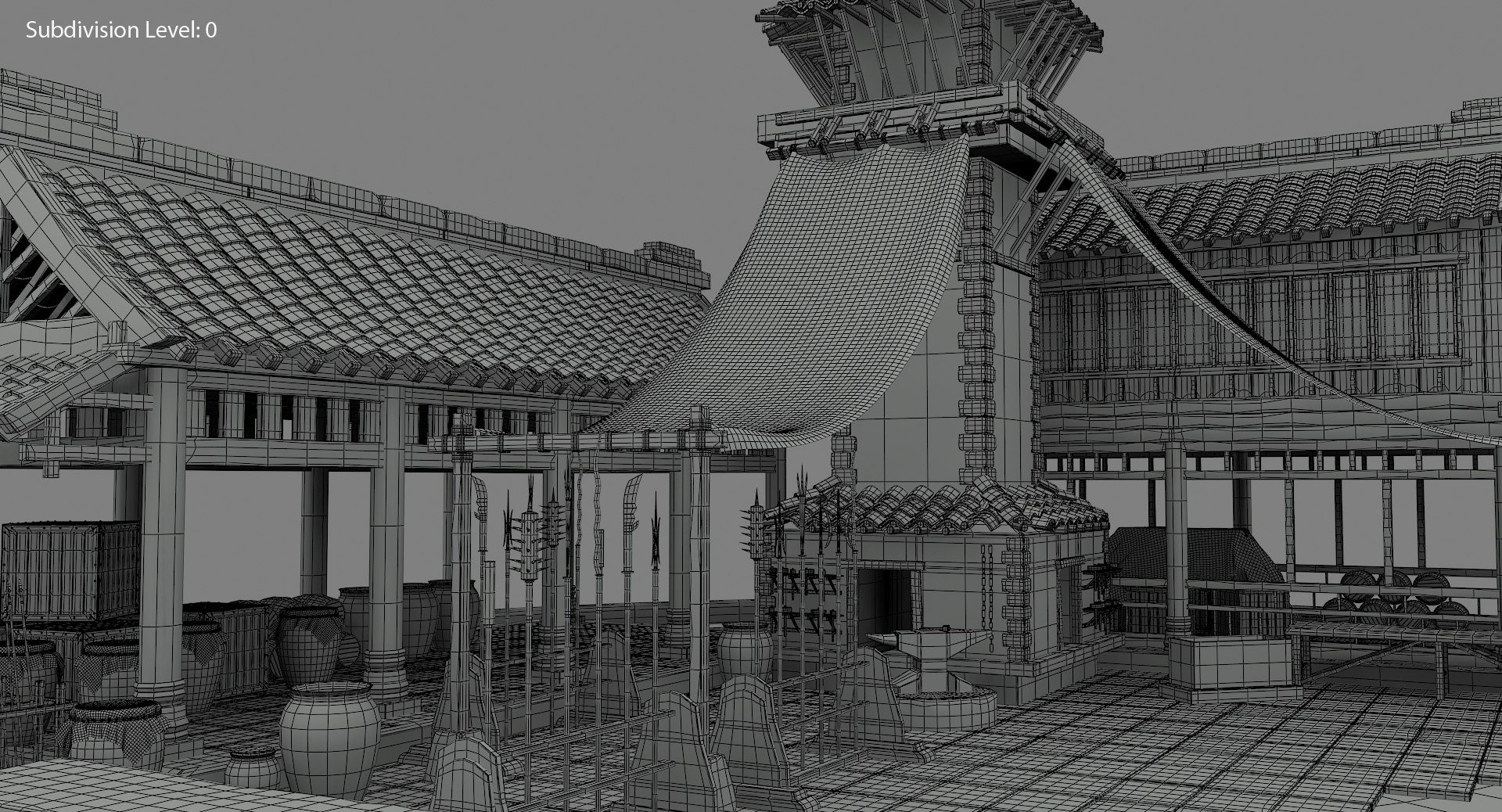 Medieval chinese blacksmith house 3D model - TurboSquid 1199071