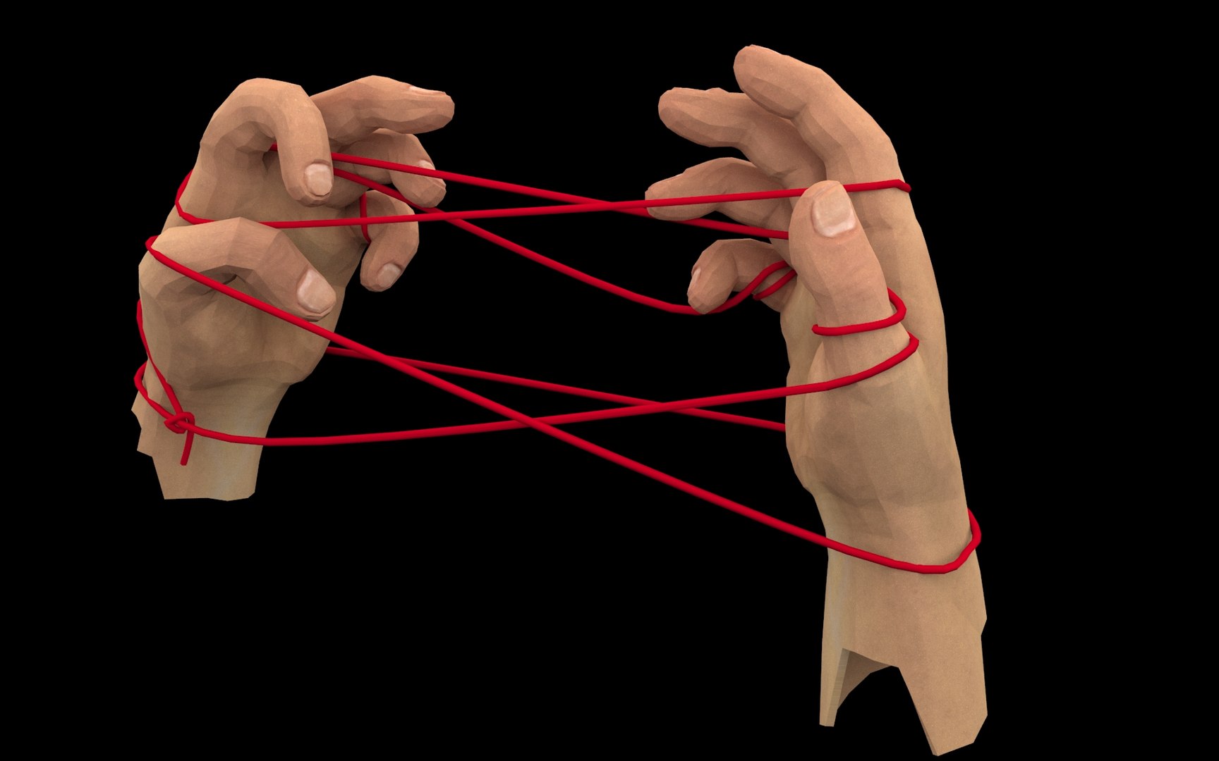 Hands Tied Rope 3D - TurboSquid 1419814