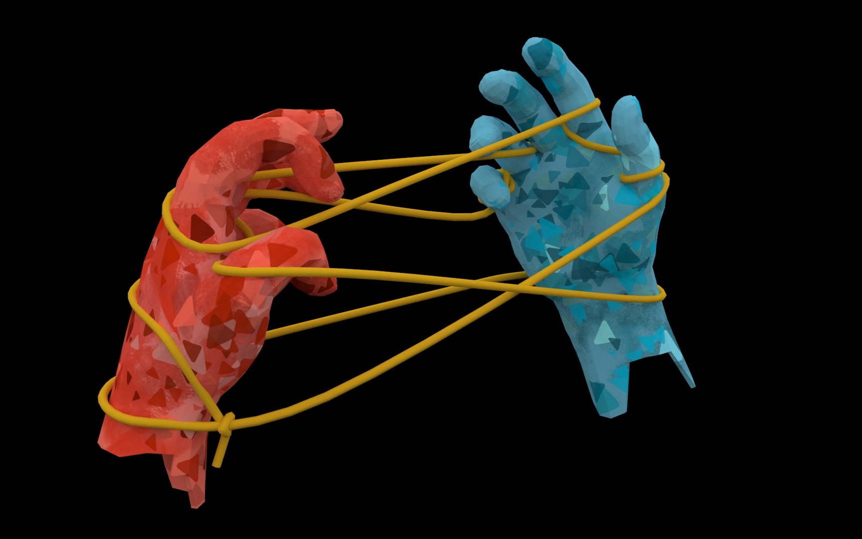 Hands Tied Rope 3D - TurboSquid 1419814