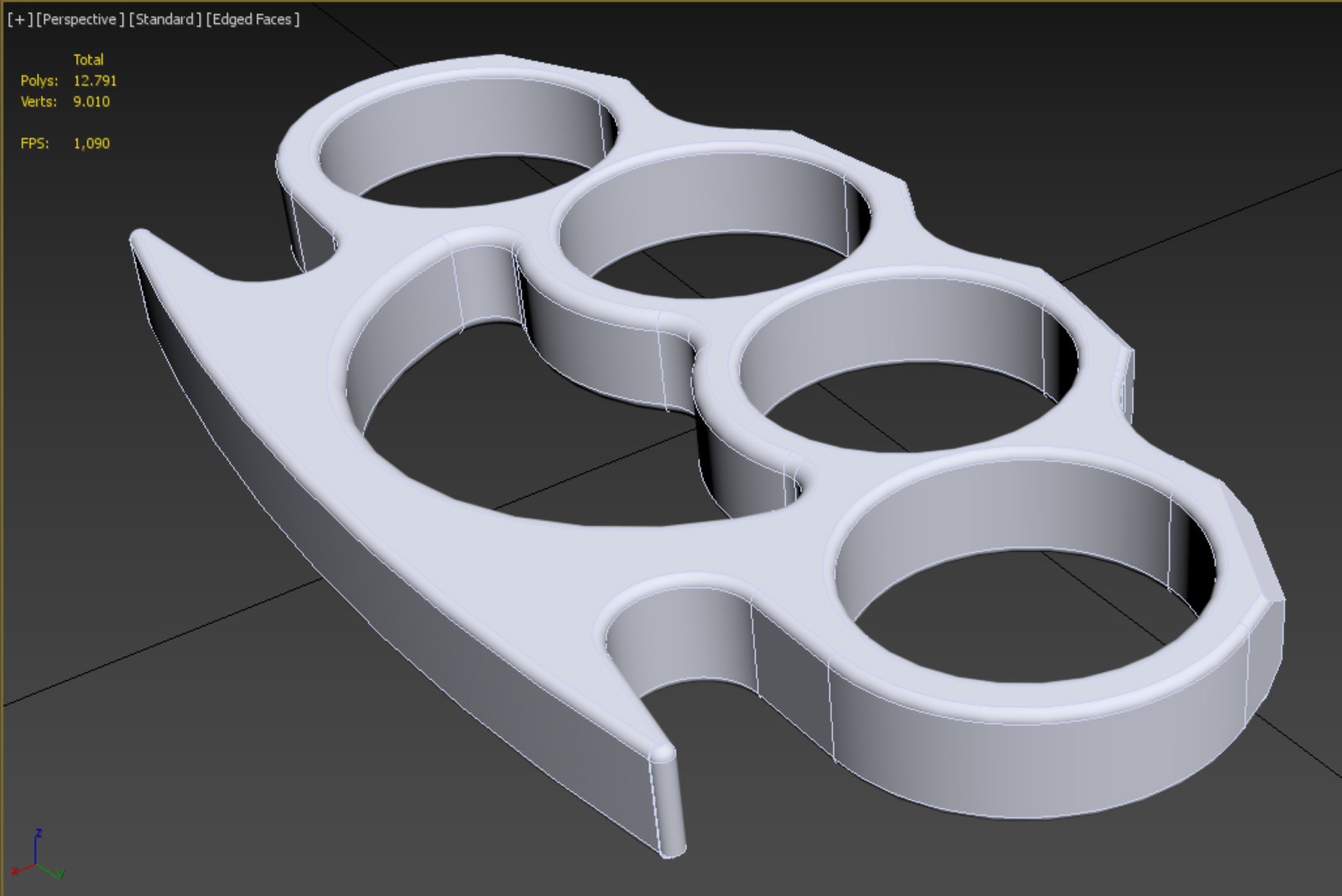 BRASS KNUCKLES KNUCKLE DUSTER SELF DEFENSE FIST LOAD GRIP HAND Model - TurboSquid 2360300