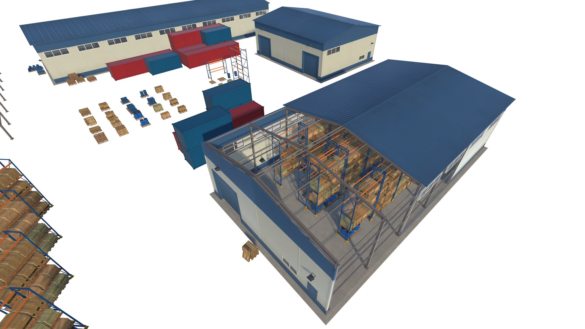 Warehouse Kit HQ 3D Model - TurboSquid 2329757