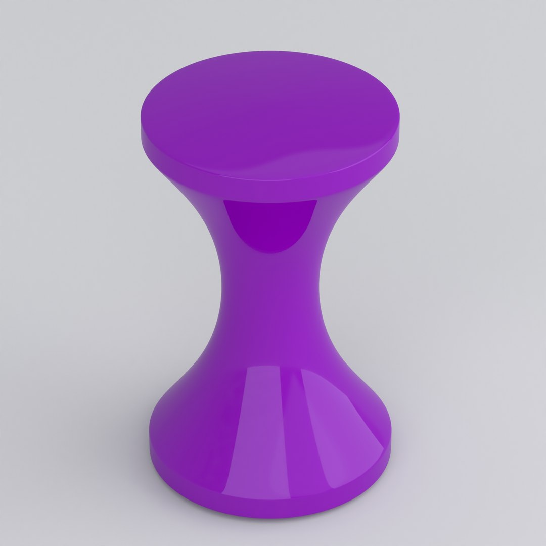Tam Tam Pop Stool Plastic Purple 3D Model - TurboSquid 2510406