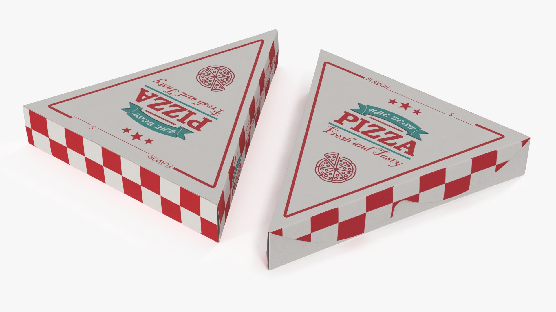 Triangle Pizza Slice Packaging Box 3D - TurboSquid 2155816
