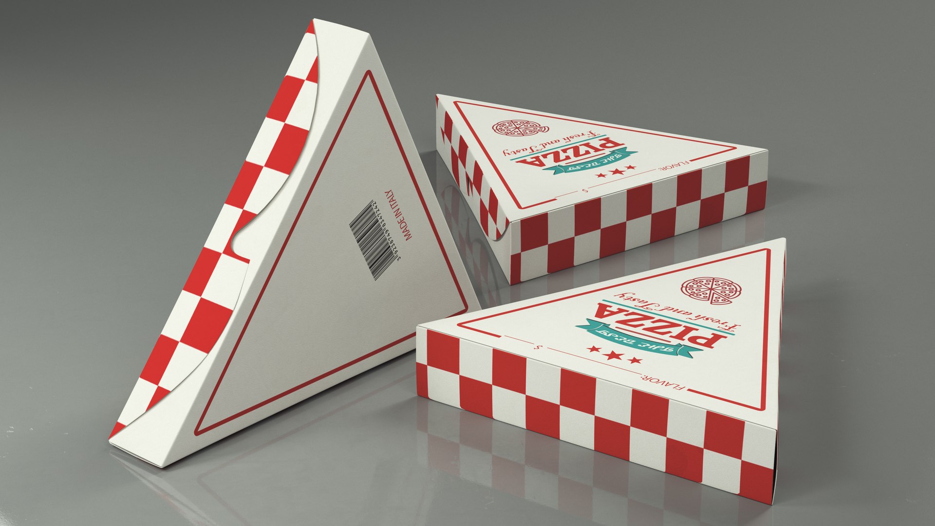 Triangle Pizza Slice Packaging Box 3D - TurboSquid 2155816