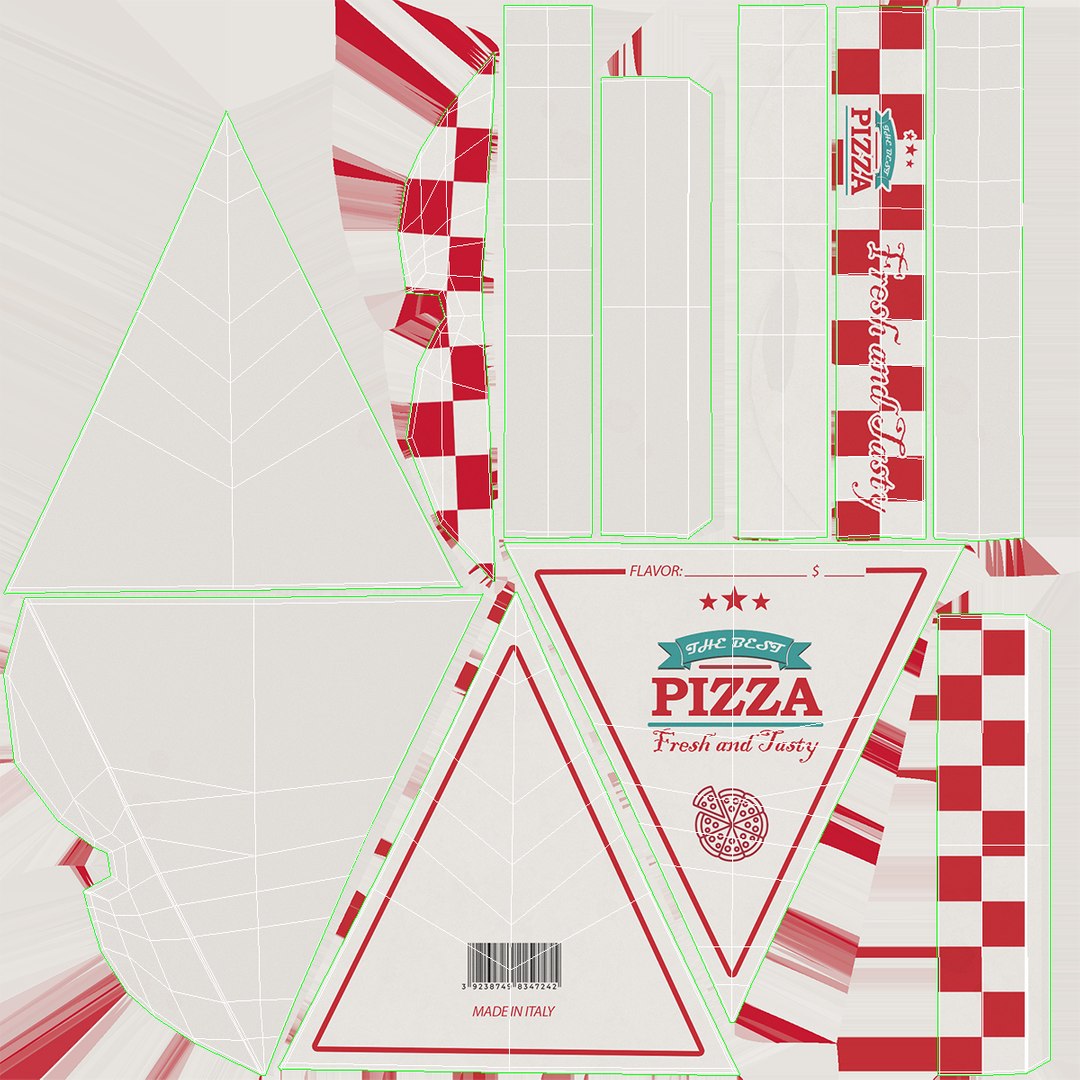 Triangle Pizza Slice Packaging Box 3D - TurboSquid 2155816