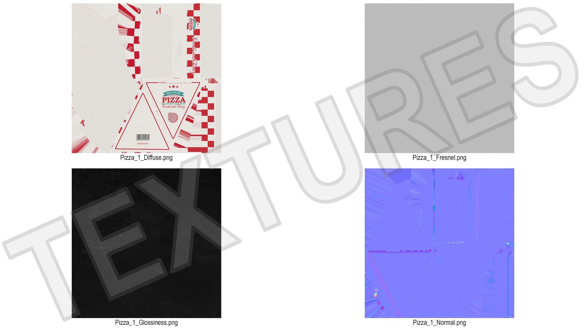 Triangle Pizza Slice Packaging Box 3D - TurboSquid 2155816